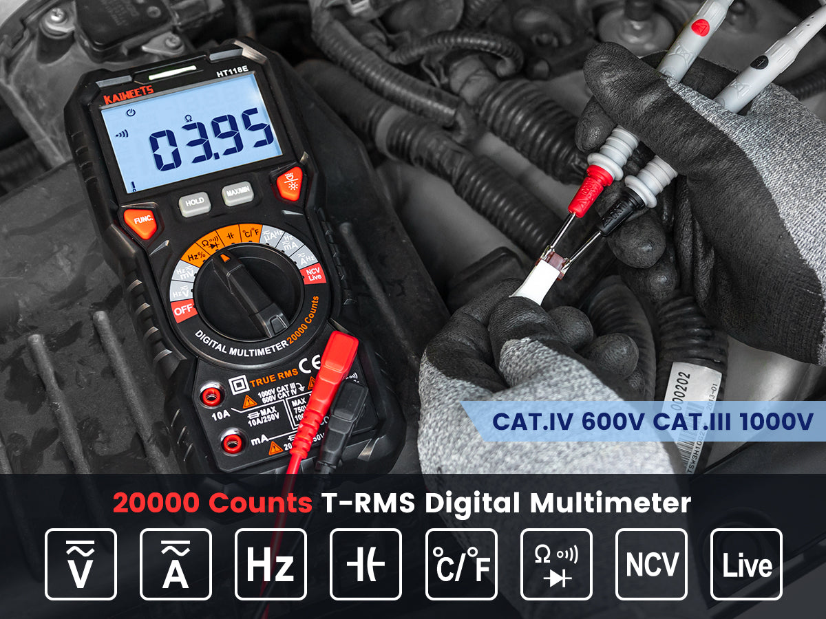 KAIWEETS HT118E 20000 Counts Digital Multimeter | KAIWEETS