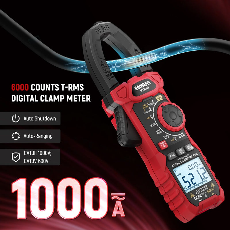 KAIWEETS HT208F Inrush Digital Clamp Meter | KAIWEETS