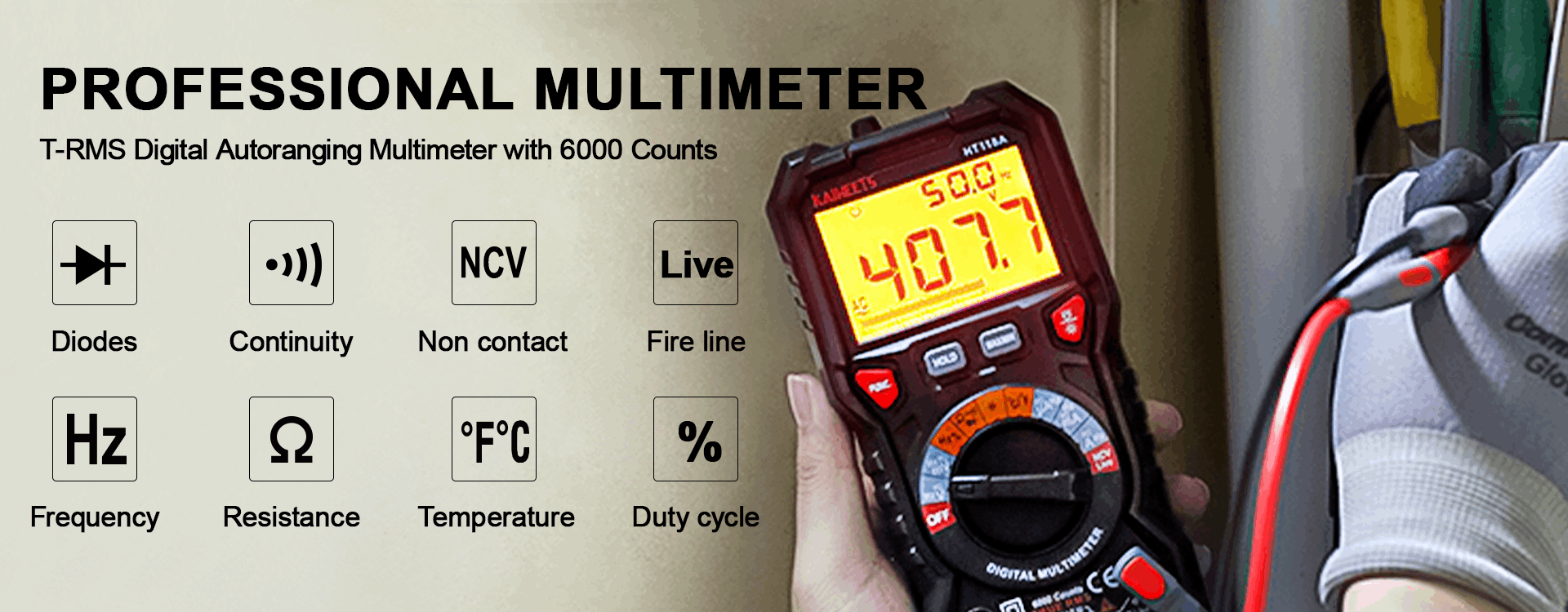 KAIWEETS HT118A T-RMS Digital Multimeter